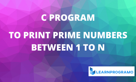 Calculator Program in C | Simple Calculator Program in C - LearnProgramo