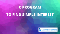 C Programs - Learnprogramo