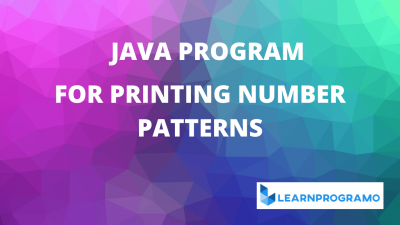 Java Programs - Learnprogramo