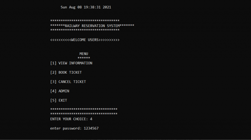 Railway Reservation System Project in C++ [Download With Source Code]