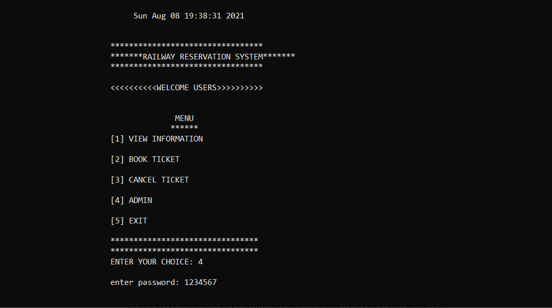 Railway Reservation System Project in C++ [Download With Source Code]