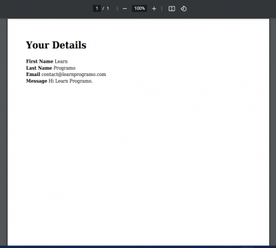 How to Generate PDF Using HTML Form in PHP Using MPDF