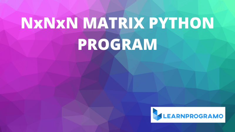 Python Programs - Learnprogramo